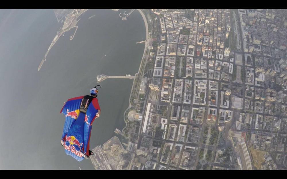 Red Bull Skydivers support 2016 Formula One Grand Prix of Europe PHOTO