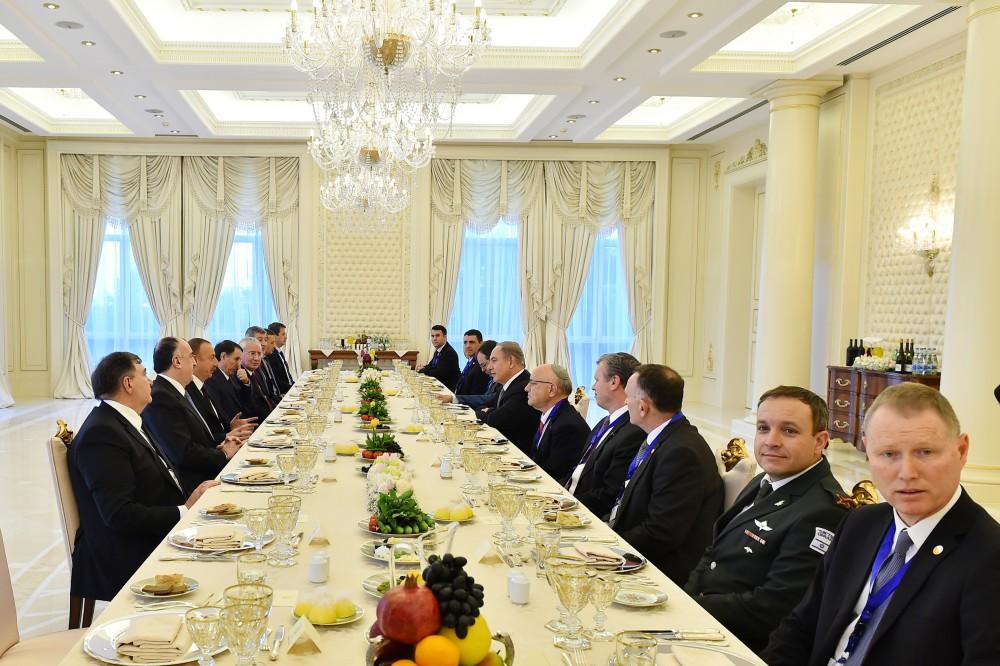 President Aliyev, PM Netanyahu have joint working dinner [UPDATE/ PHOTO]