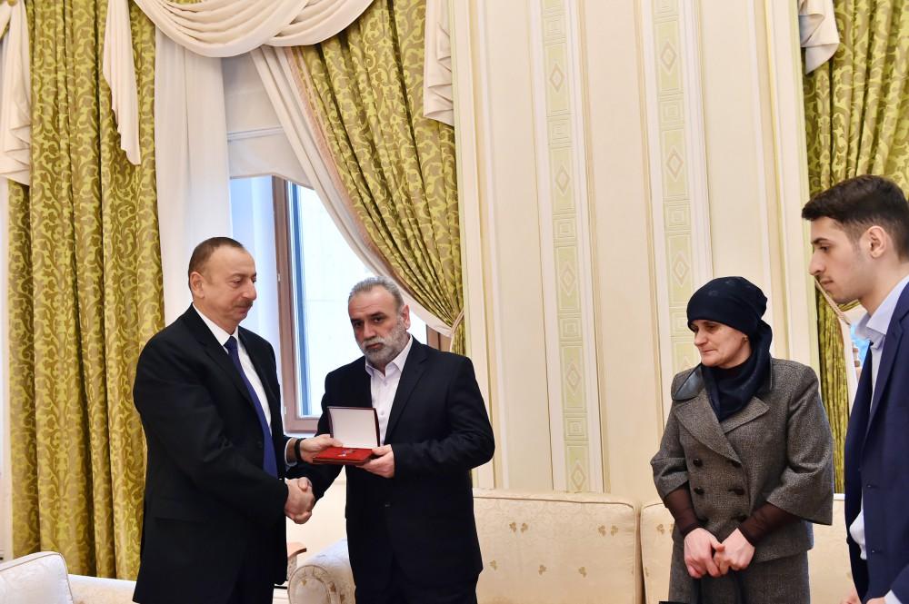 President Aliyev meets with family members of National Hero Chingiz ...