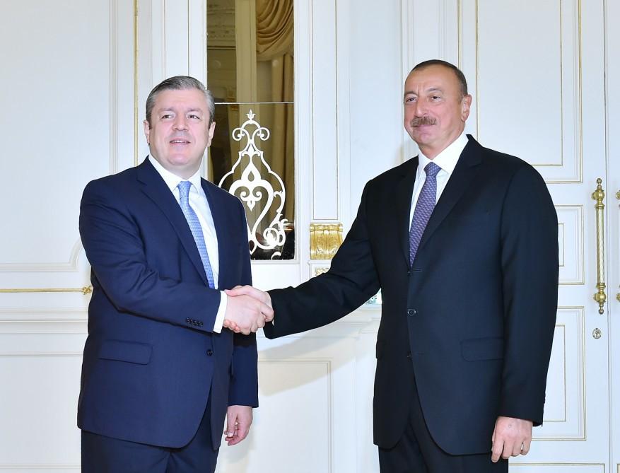 Georgian PM phones President Aliyev Georgian PM phones President Aliyev