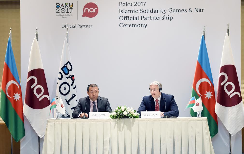 Nar named Official Mobile Telecommunication Partner of Baku 2017 [PHOTO]
