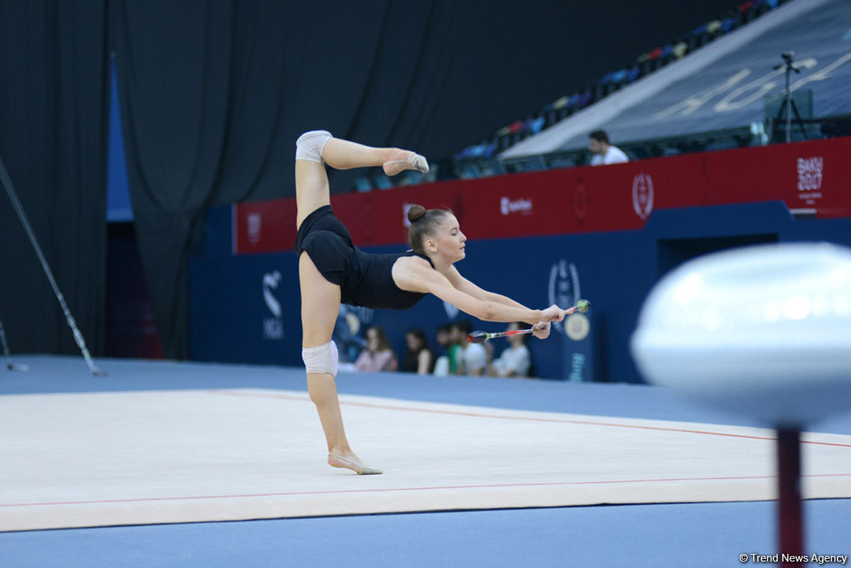 Baku 2017: Rhythmic gymnastics podium training kicks off [PHOTO]