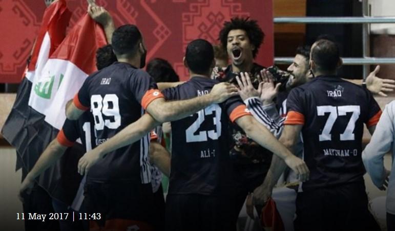 Iraqi handball players reach semi-finals at Baku 2017 [PHOTO]