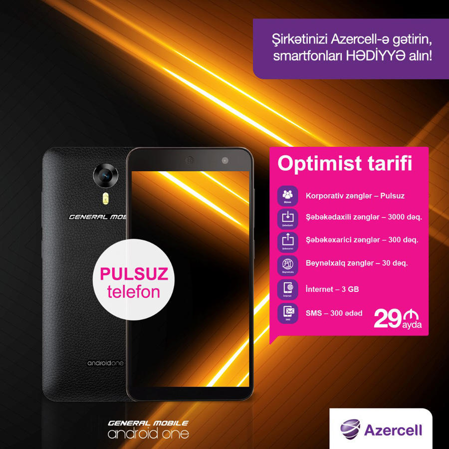 Azercell offers free smartphone and favorable tariff for corporate clients