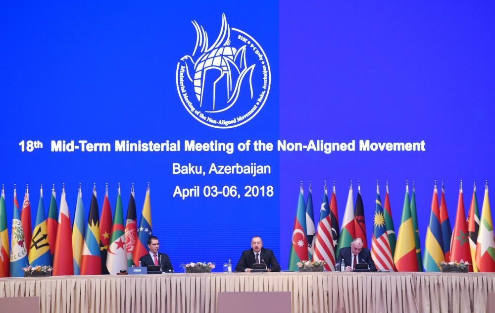 President Aliyev attends Non-Aligned Movement Mid-Term Ministerial ...