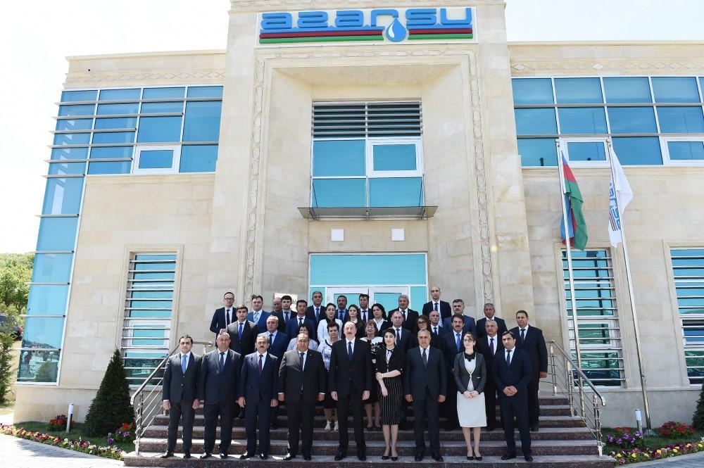 President Aliyev attends ceremony to launch drinking water supply in ...