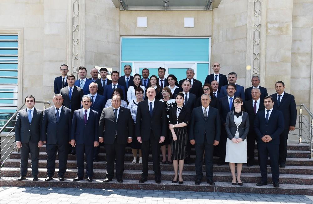 President Aliyev attends ceremony to launch drinking water supply in ...