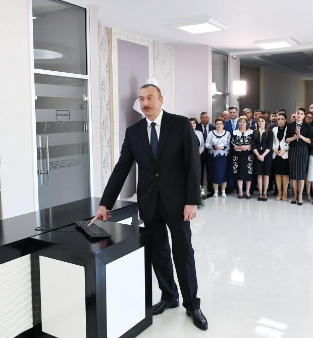 President Aliyev attends ceremony to launch drinking water supply in ...