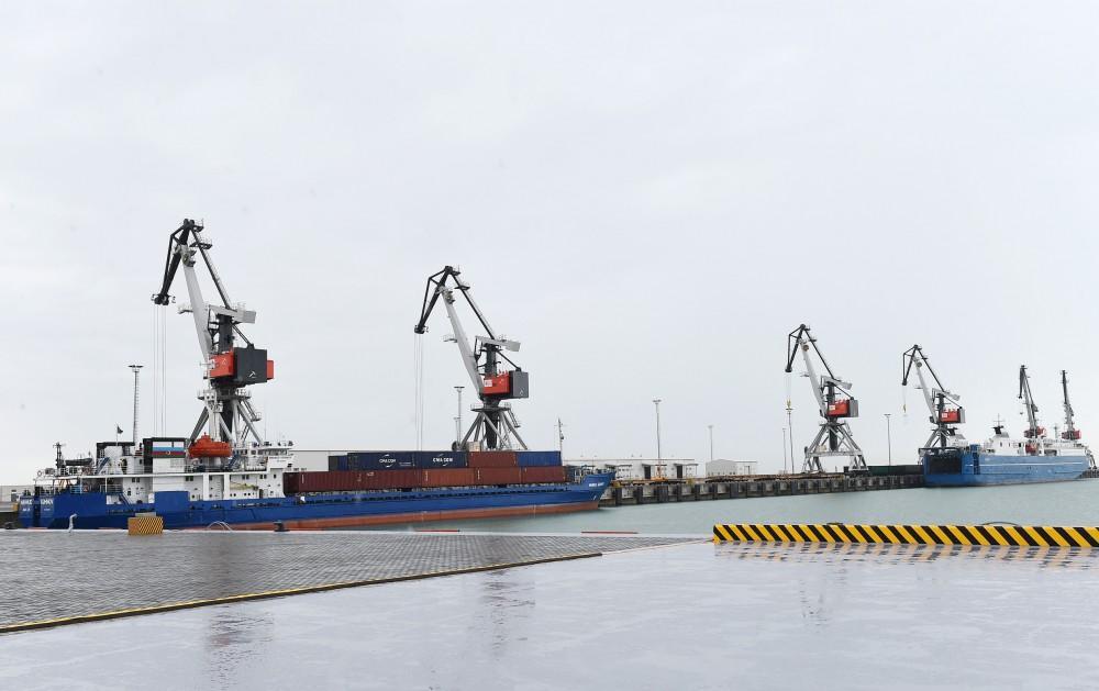 President Aliyev attends opening of Baku Int’l Sea Trade Port Complex ...