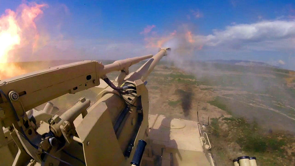 Azerbaijan’s Army conducts practical firing from self-propelled ...
