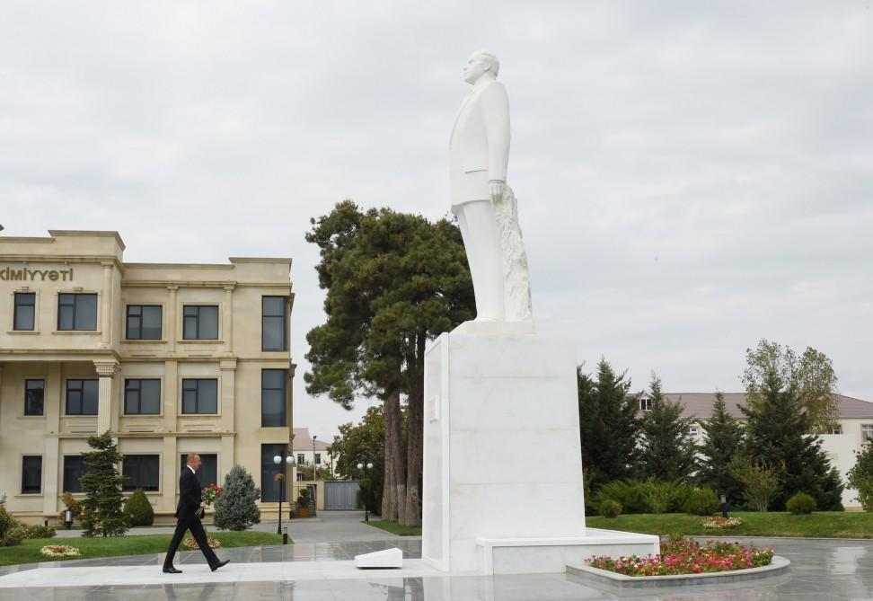 Azerbaijani president arrives in Bilasuvar [PHOTO]