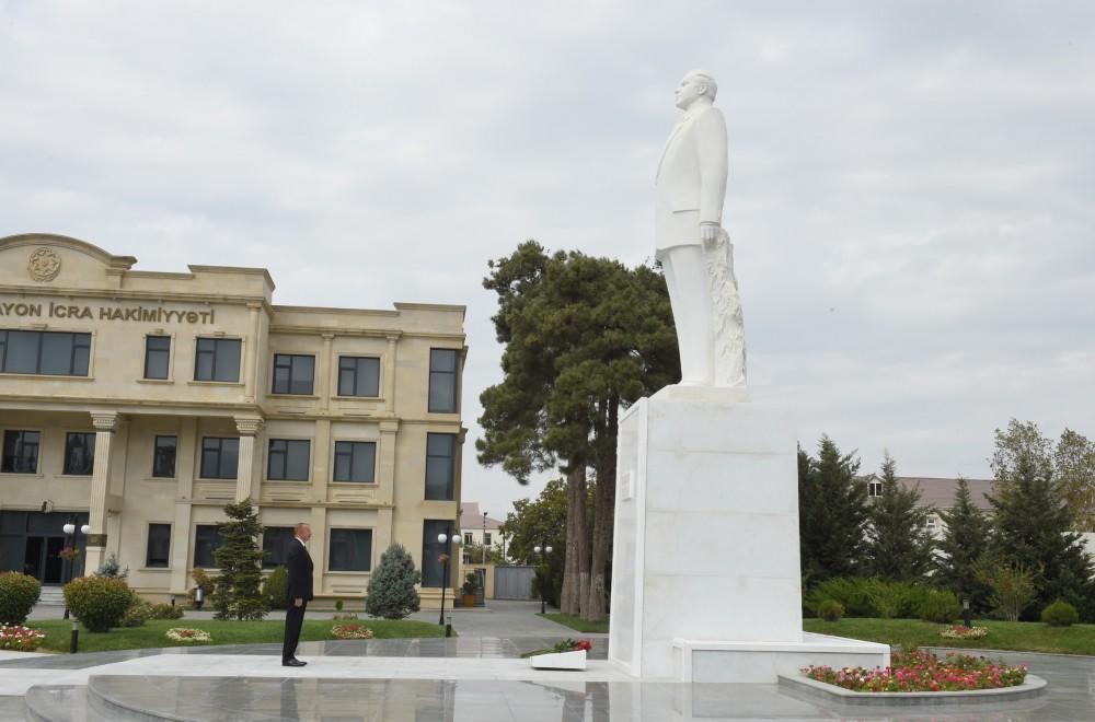 Azerbaijani president arrives in Bilasuvar [PHOTO]