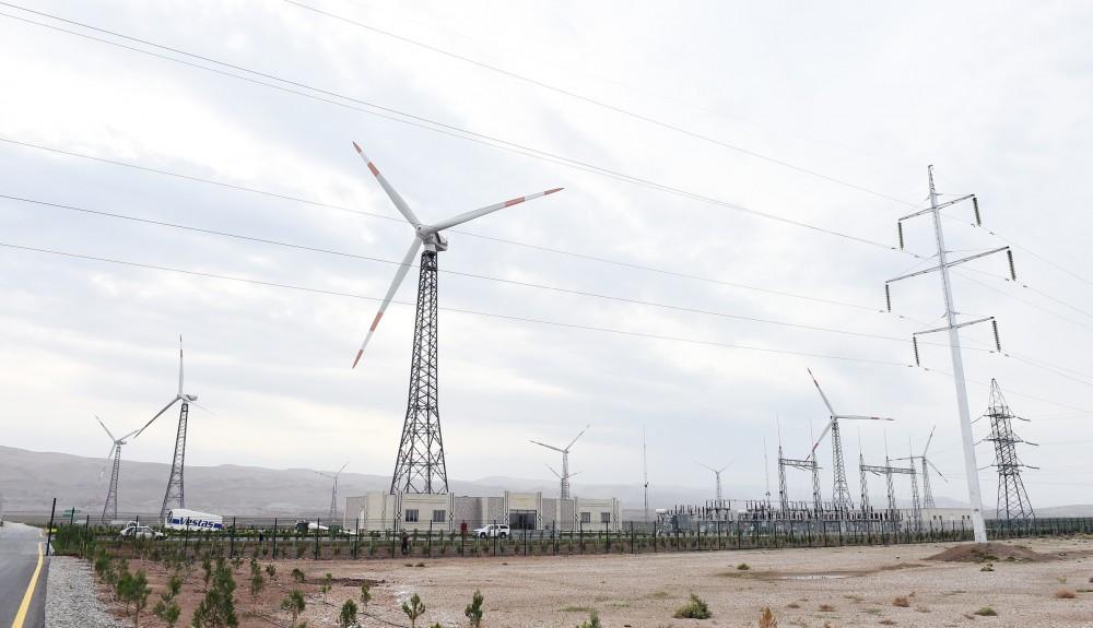 Azerbaijani president, First Lady inaugurate wind power park in Khizi ...