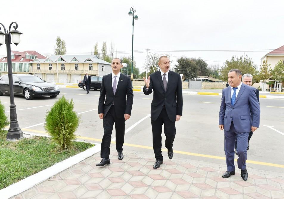 President Ilham Aliyev viewed conditions created at new building of ...