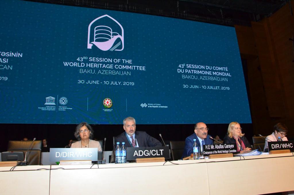 First plenary meeting held within 43rd session of UNESCO World Heritage ...