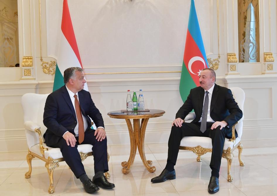 Azerbaijani President Meets With Hungarian Pm [update]