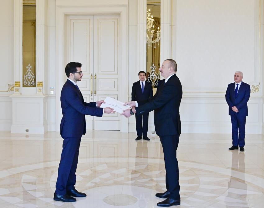 President Ilham Aliyev receives credentials of incoming Israeli ...