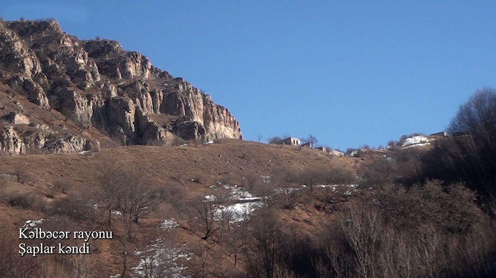 Azerbaijan shows footage from Shaplar village of Kalbajar district ...