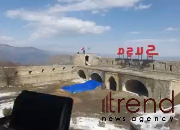 Entrance to fortress of Azerbaijani Shusha city restored [PHOTO]