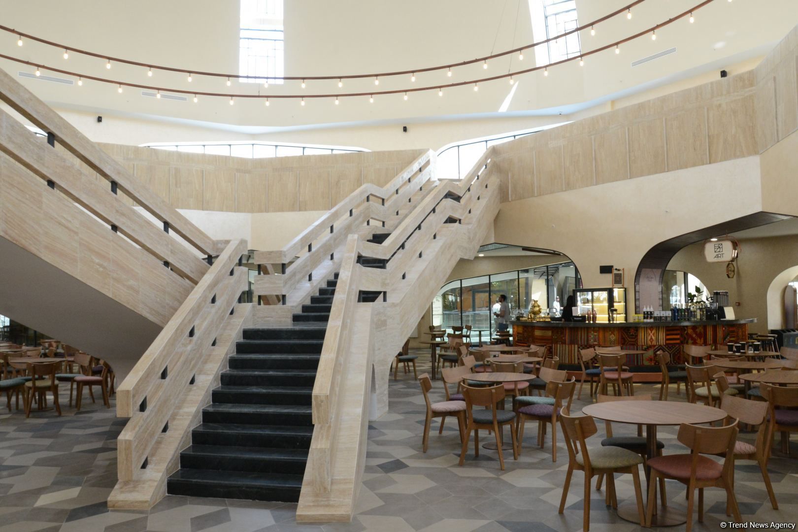 Report from restored famous ‘Sharg Bazari’ complex in Azerbaijan’s Baku ...