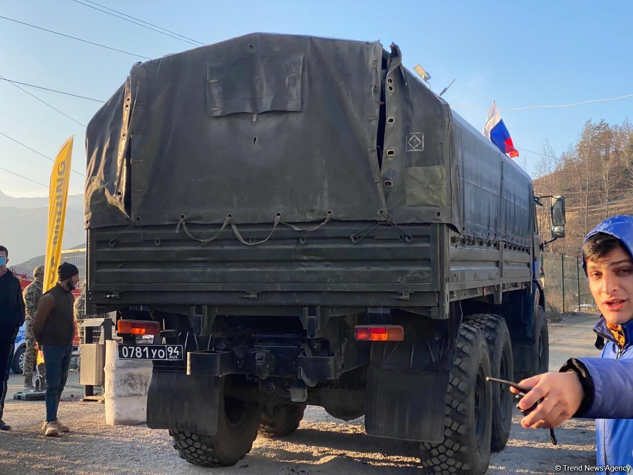 Russian peacekeepers' supply vehicles pass freely through Azerbaijan's ...