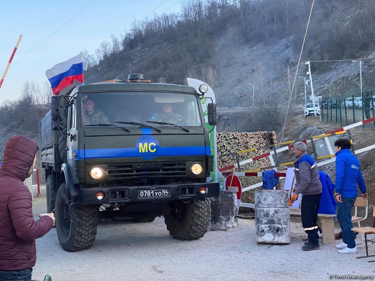 Russian peacekeepers' supply vehicles pass freely through Azerbaijan's ...