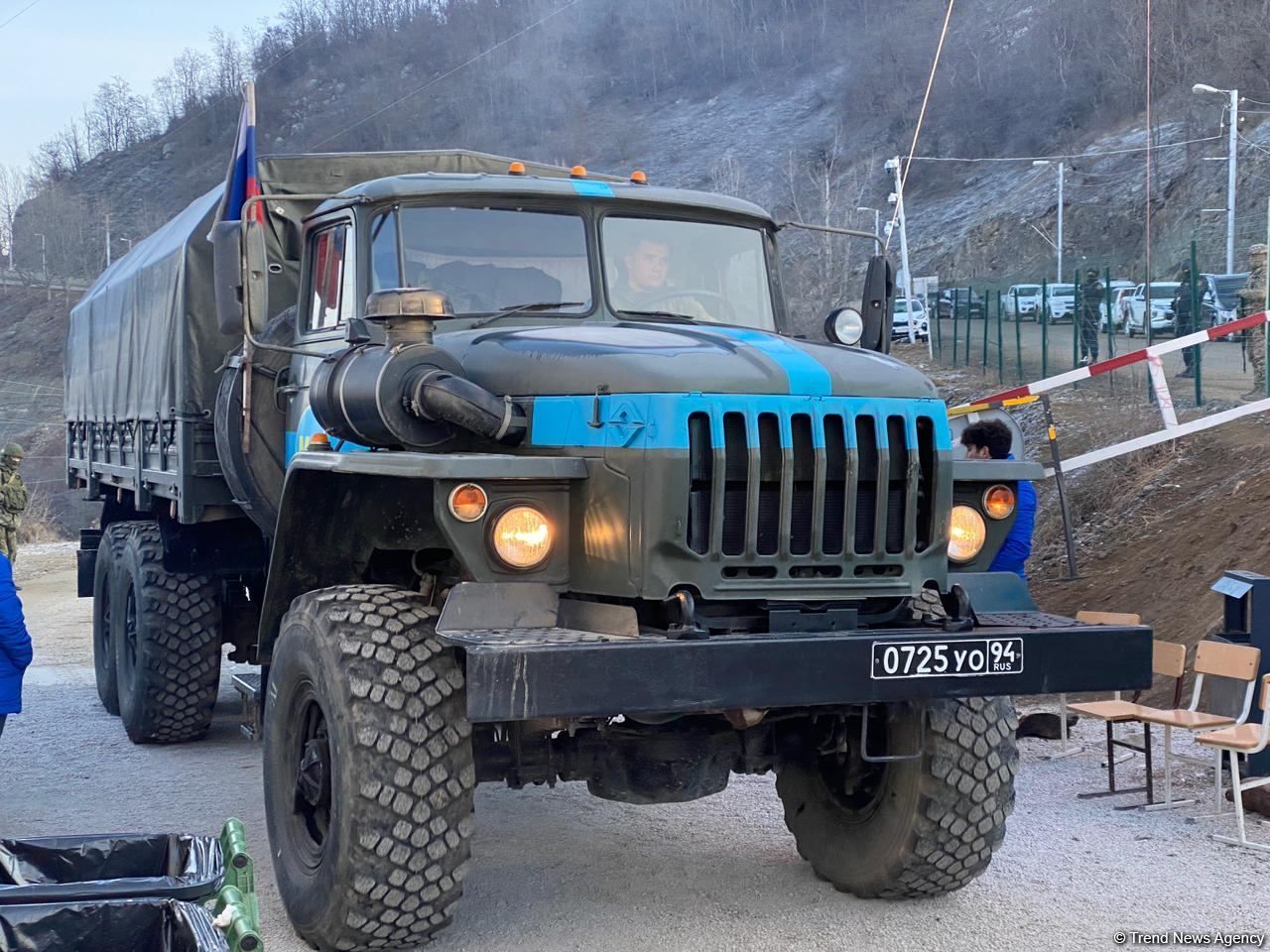 Russian peacekeepers' supply vehicles pass freely through Azerbaijan's ...