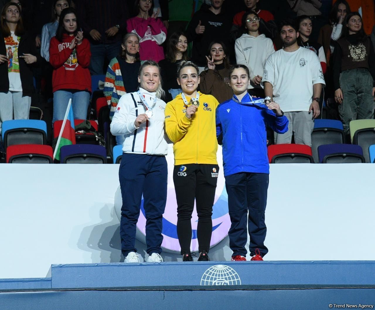 Award ceremonies for the Trampoline World Cup champions are held in ...