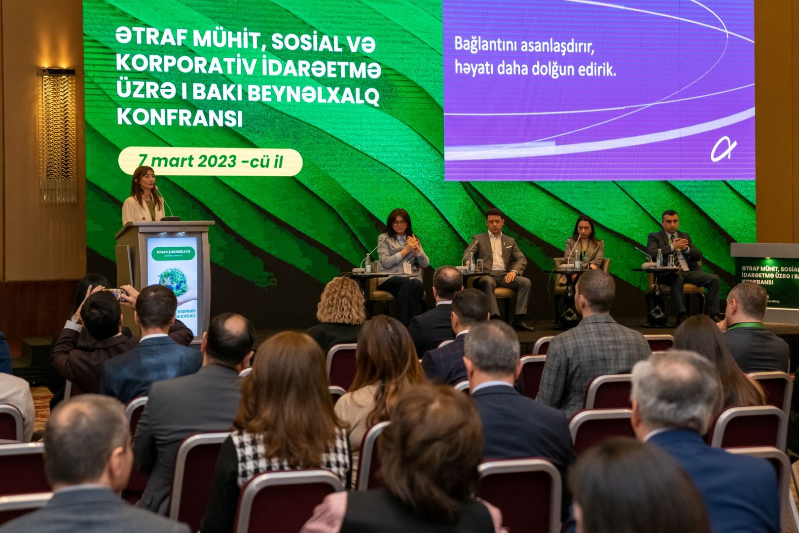 Azercell sponsored the "I Baku Corporate Social Responsibility and Sustainable Development ...