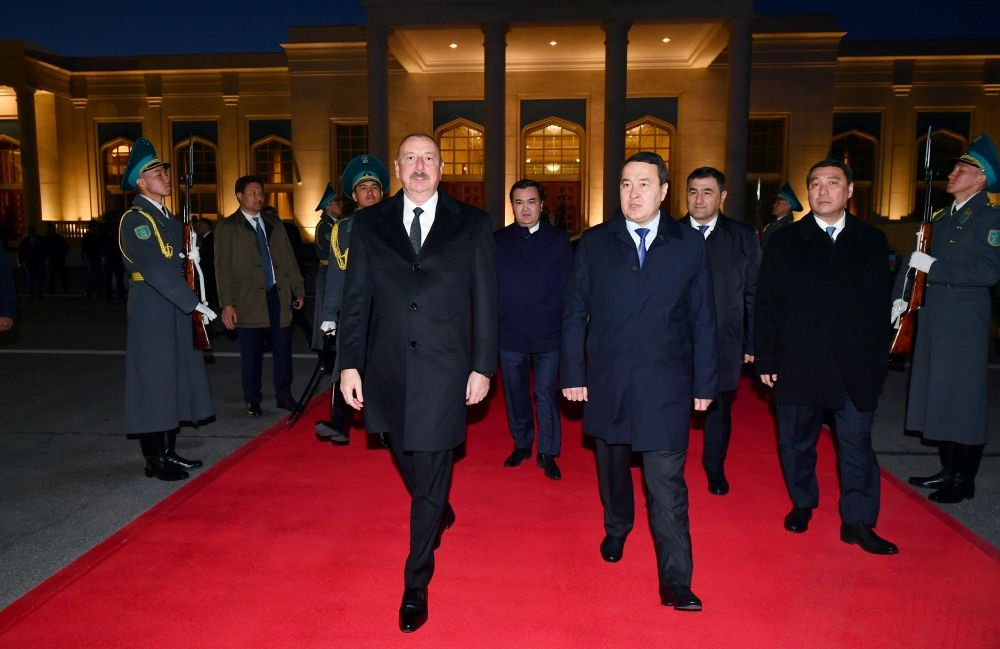 President Ilham Aliyev completes his official visit to Kazakhstan ...