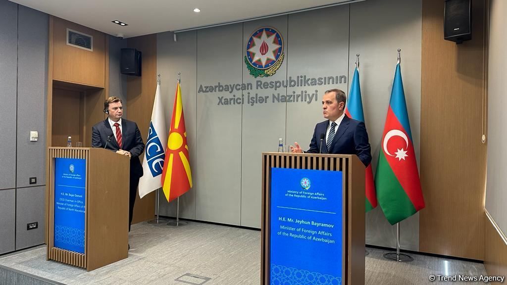 Azerbaijani FM, OSCE chairman hold press conference [PHOTOS/VIDEO]