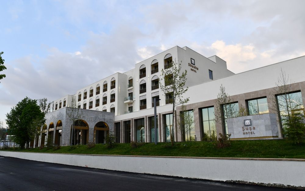 President and First Lady attend inauguration of Shusha Hotel-Congress ...