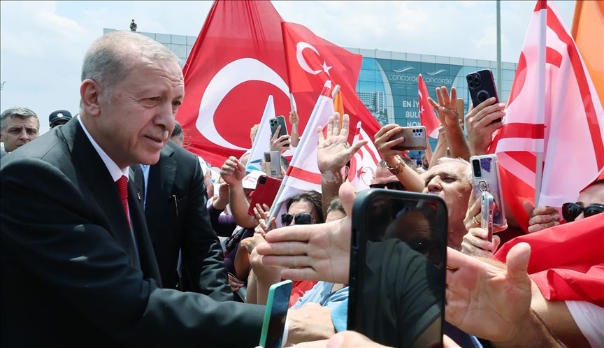 Turkish president in Northern Cyprus for talks