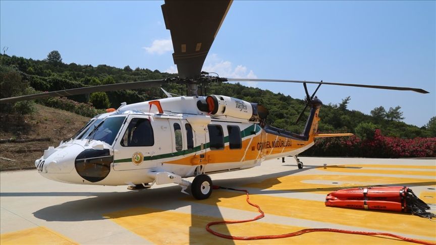 Turkish-made firefighting helicopter takes up duty in southwest