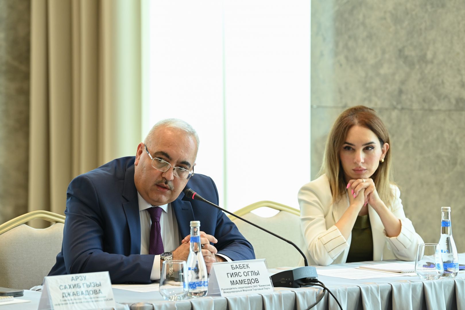 Azerbaijan Minister Of Economy Holds Meeting With Uzbekistan Minister