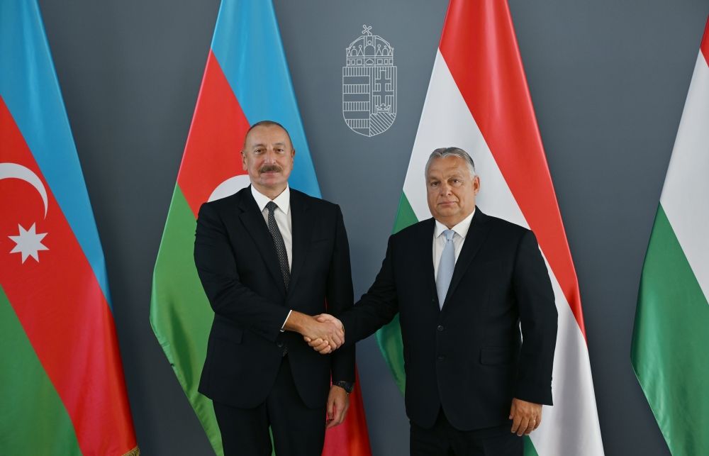 President Of Azerbaijan Ilham Aliyev Meets With Prime Minister Of