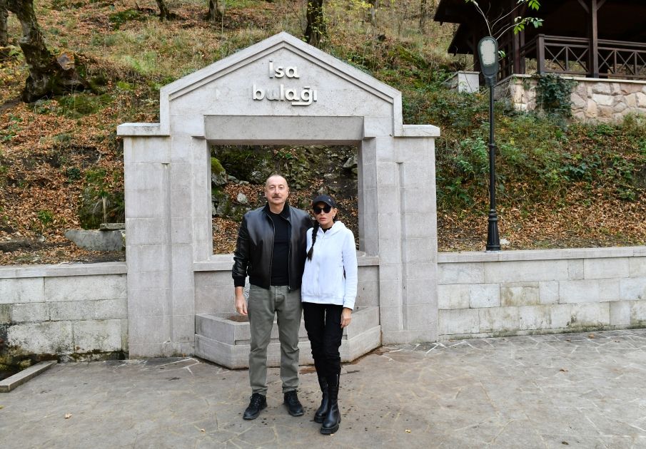 President Ilham Aliyev and First Lady Mehriban Aliyeva visited Isa ...