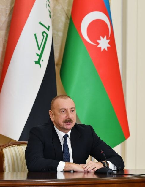 Presidents Of Azerbaijan And Iraq Make Press Statements [photos Video]