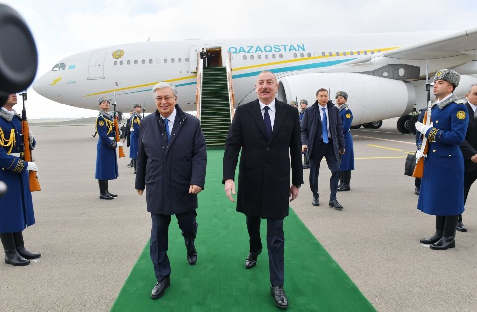 President of Kazakhstan Kassym-Jomart Tokayev, arrives in Fuzuli ...