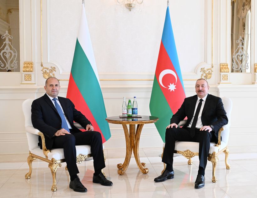 President Ilham Aliyev’s one-on-one meeting with President of Bulgaria ...