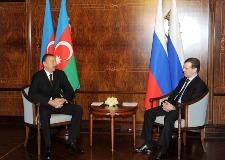Azeri, Russian presidents discuss situation in Caucasus