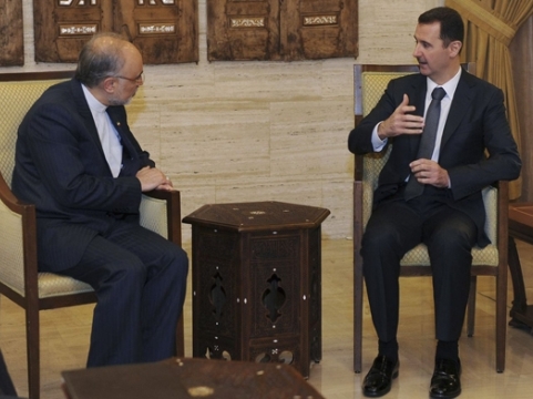 Iran’s Salehi meets embattled Syrian president