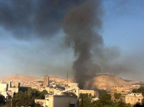 Iranian cargo plane set on fire in Damascus